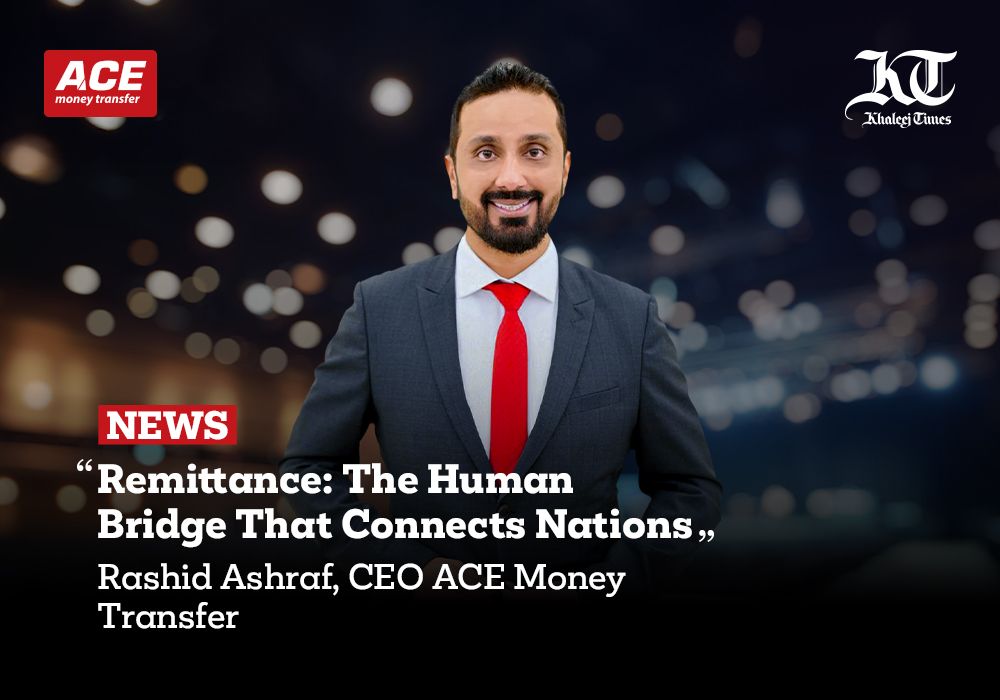 ACE CEO Featured in Khaleej Times for Inspiring Remittance Vision