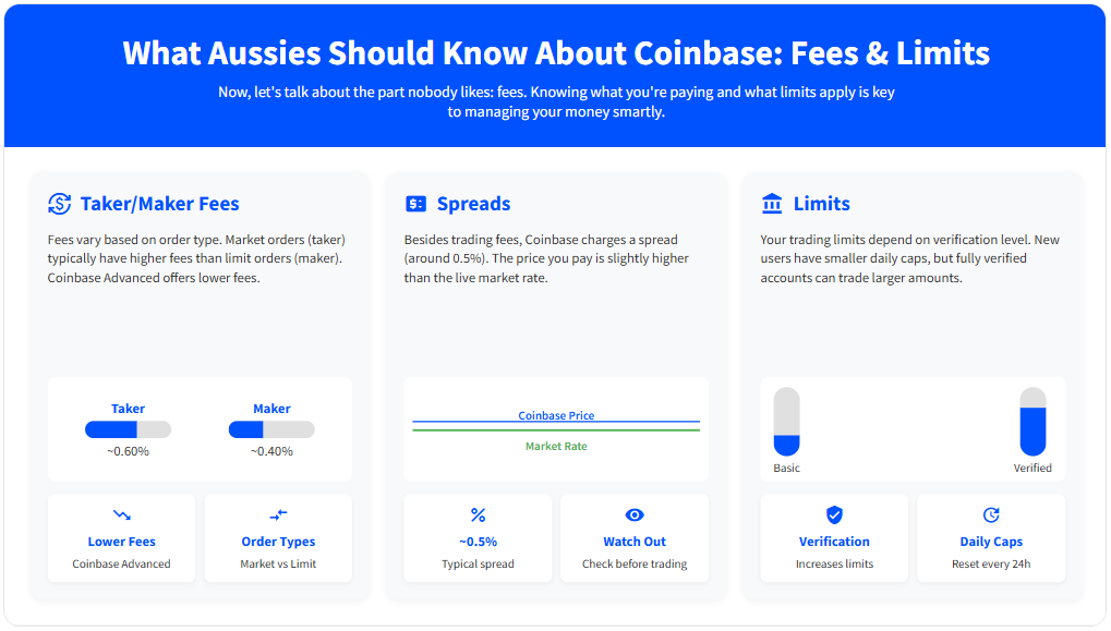 Coinbase Fees & Limits Every Aussie Must Know