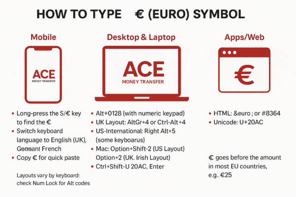 How to Write the Euro Symbol?