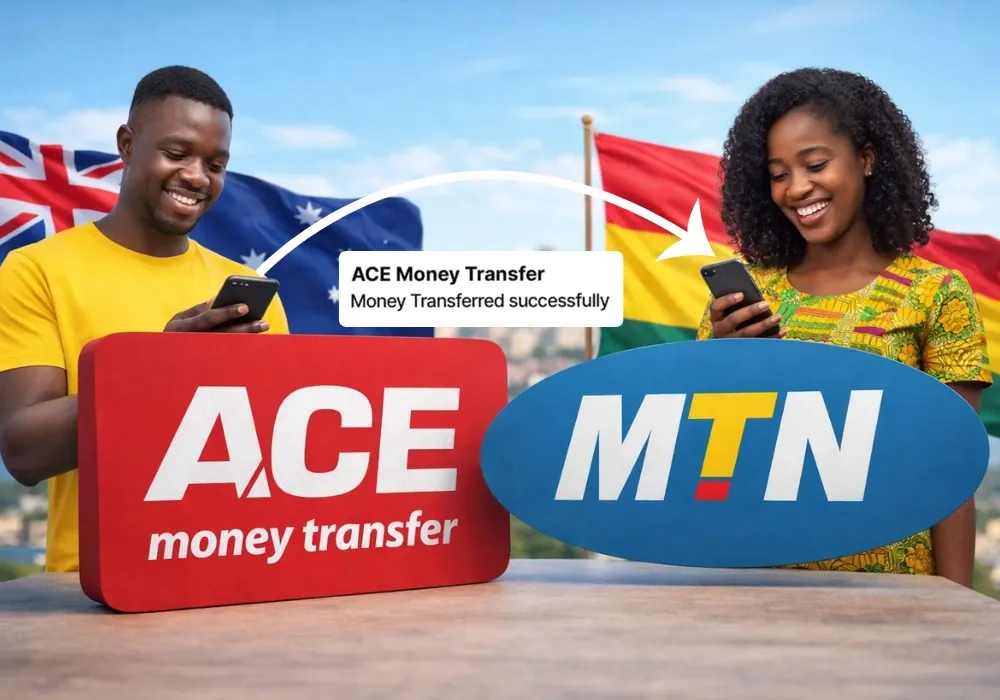 Send Money to Ghana MTN Mobile Money from Australia