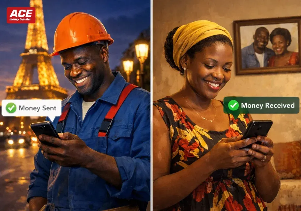 Send to UTL Uganda from France via ACE Money Transfer